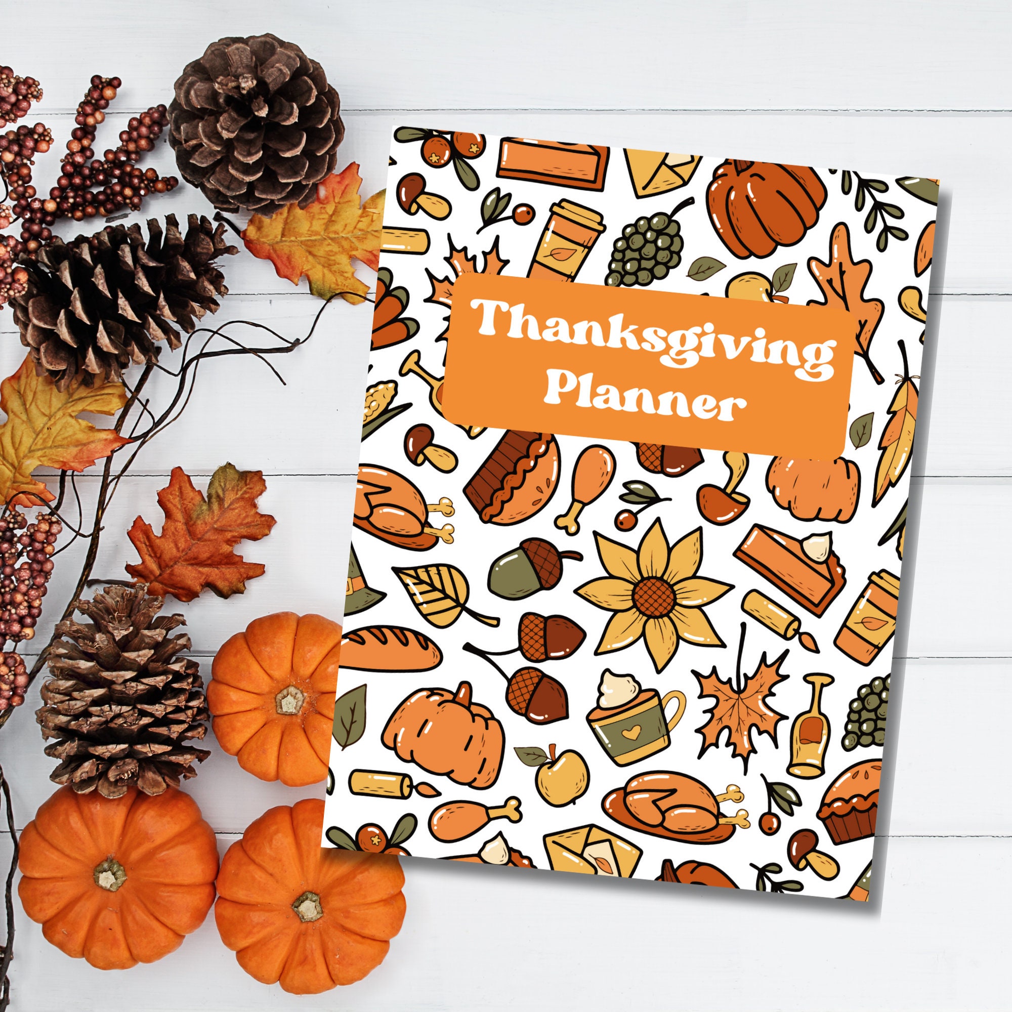 Thanksgiving Printable Planner Printable Holiday Fall - Etsy