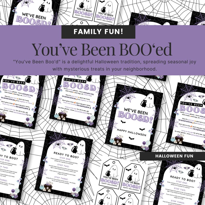 Printable You've Been Booed, We've Been Booed, Halloween Printable ...