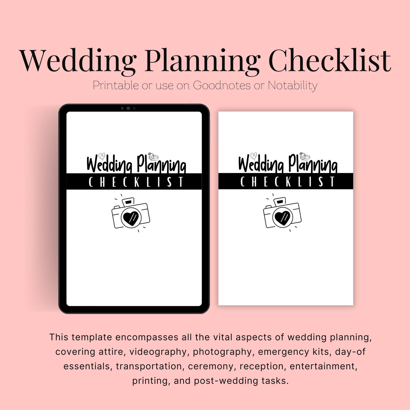 Printable Wedding Attire Checklist, Printable Wedding Planning ...