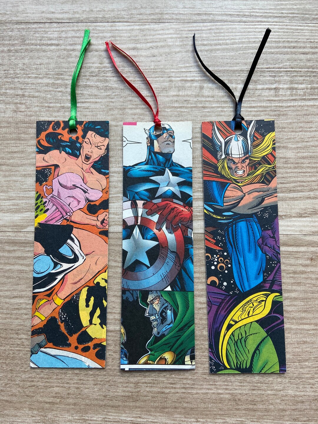 Superhero Comic Bookmarks - Vintage Comic Book Art - Customizable - Etsy