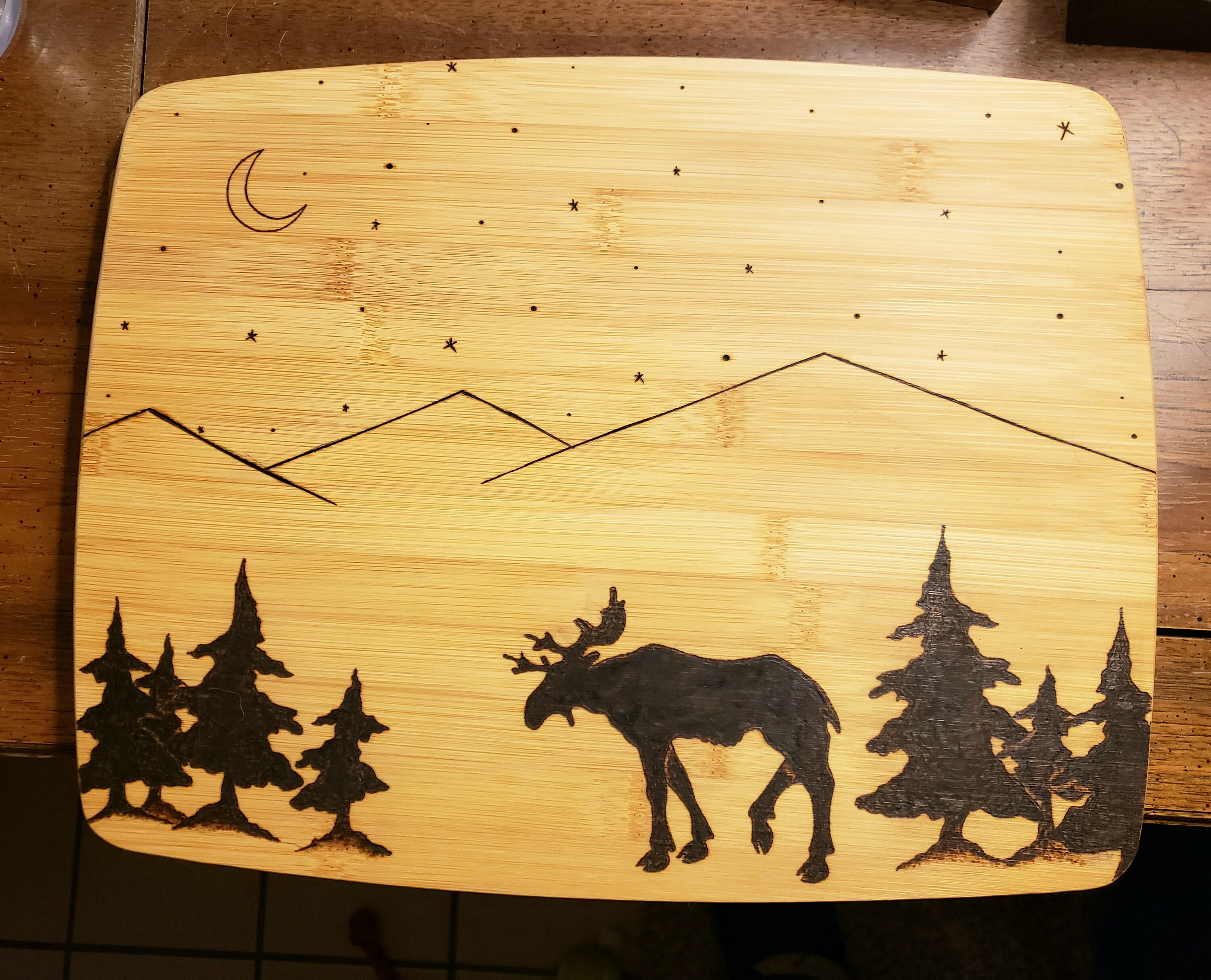 Moose Cutting Board - Etsy