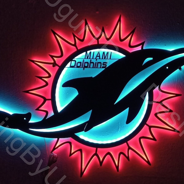 Miami Dolphins Garage Decor - Etsy