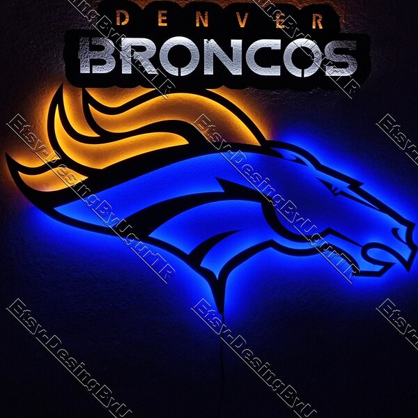 Denver Broncos Sign - Etsy