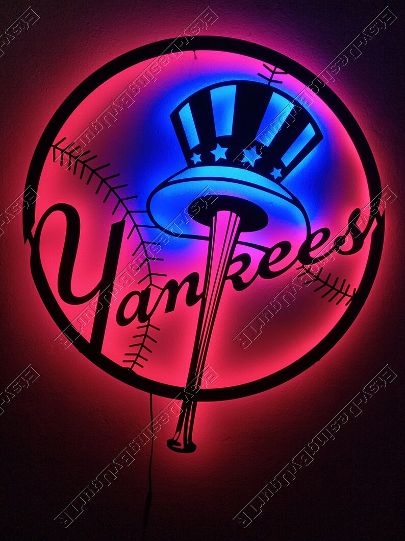 New York Yankees,major League Baseball, Metal Wall Art, Desing Handmade ...