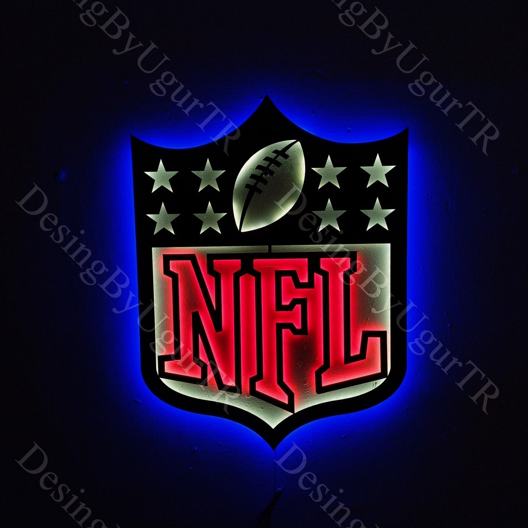 NFL, Led Desing, Steel NFL Handmade, Decor NFL, Footbol Desing, Spor ...