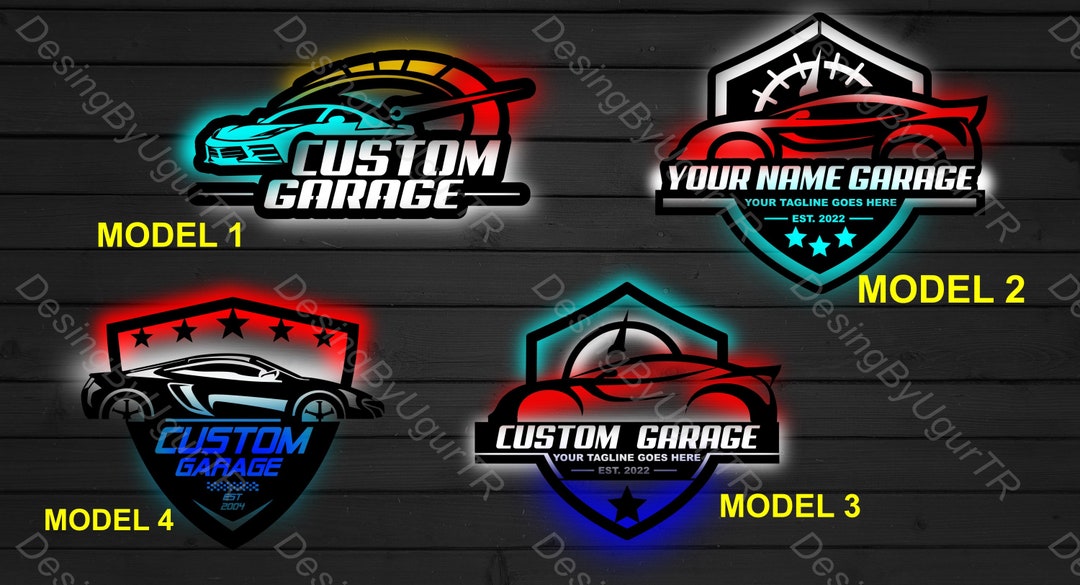 Custom Garage Decor,led Metal Wall Art,led Sign, Metal Sign, Garage ...