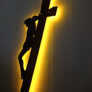Messiah, LED Metal Wall Art, Messiah the Savior, Wall Decor, Cross Led ...