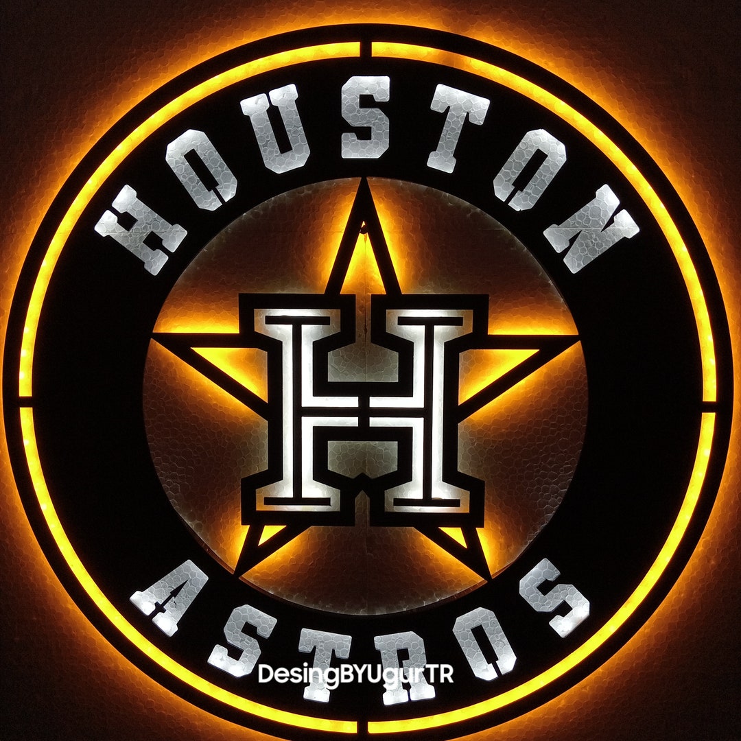 Houston Astros Sing Wall Art Astros Led Desing Astros Led - Etsy