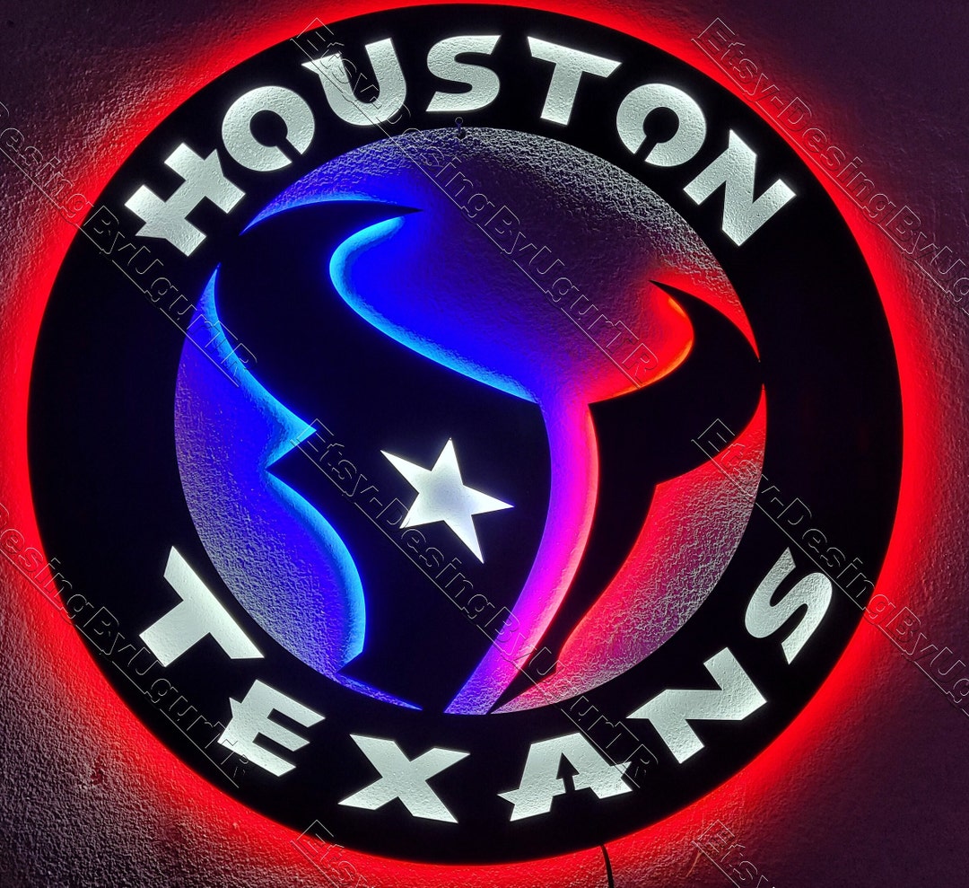 Houston Texans, National Football League, Nrg,metal Led Wall Sign ...