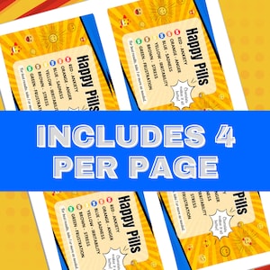 Happy Pills | Printable Label | Gag Gift | Fun Gift | Novelty Candy ...