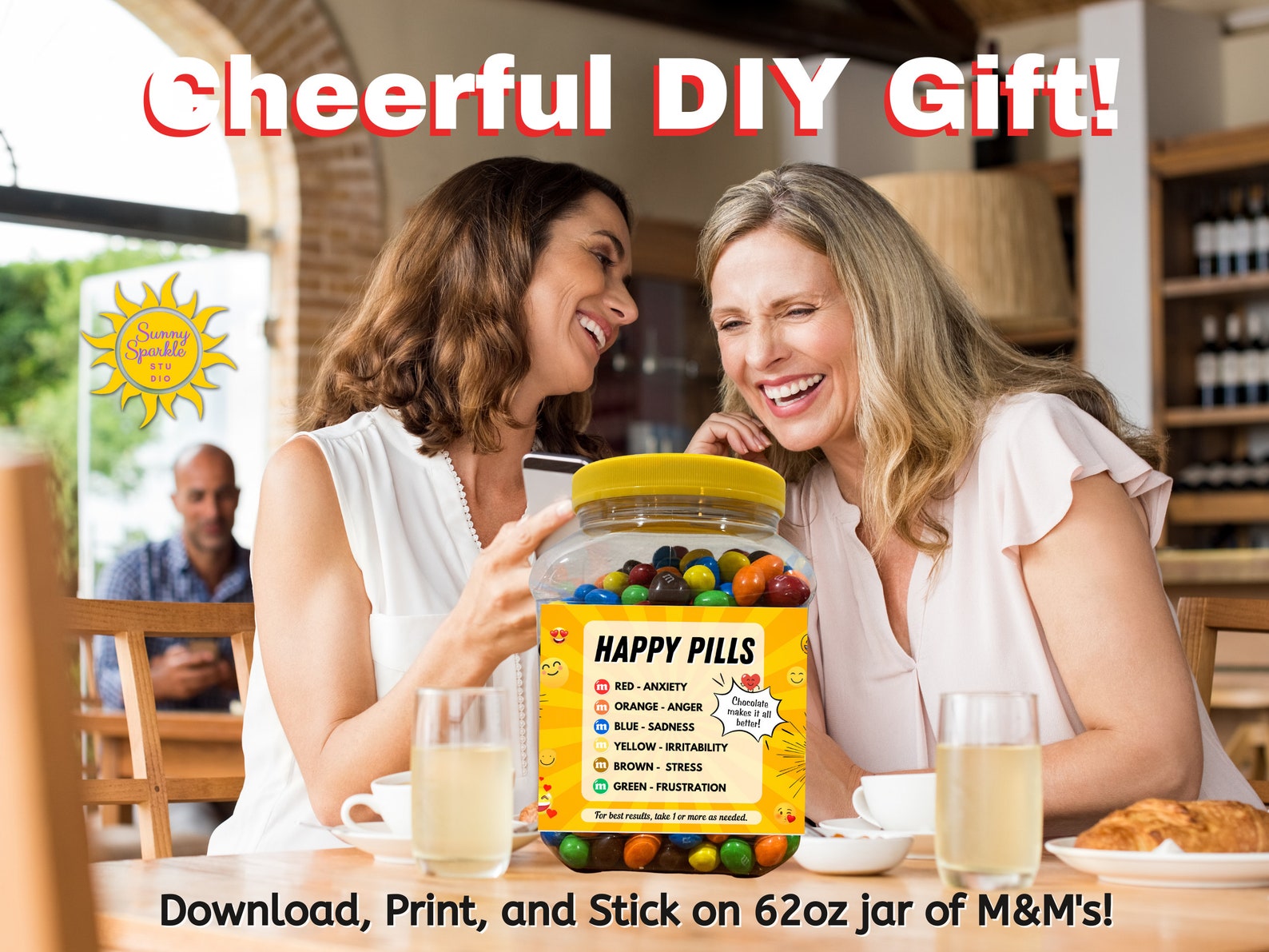 Happy Pills Printable Label | Instant Download | Easy Gift - Etsy