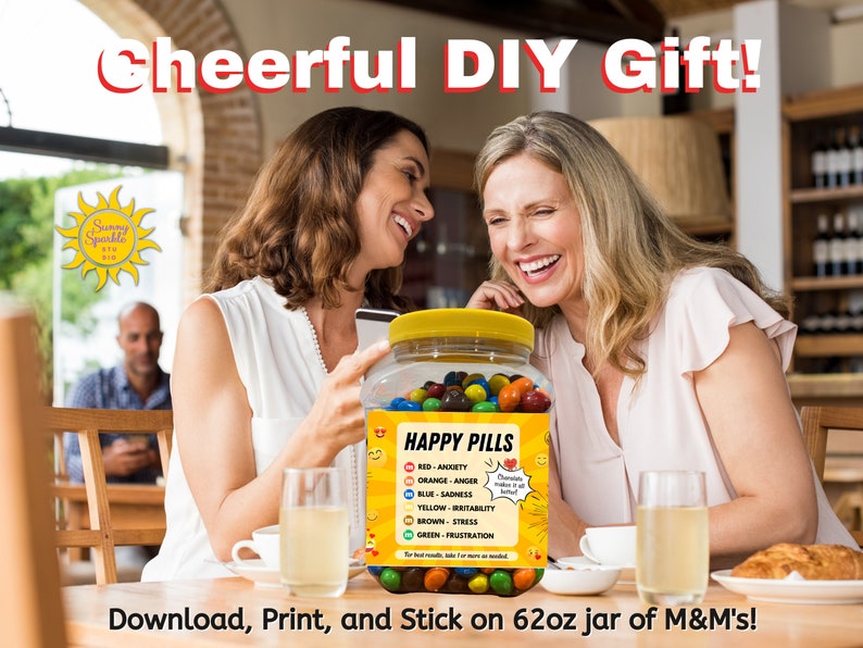 Happy Pills Printable Label | Instant Download | Easy Gift - Etsy