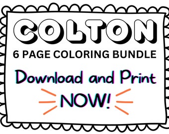 Carter Coloring Page Printable Name Coloring Page, Custom Coloring ...