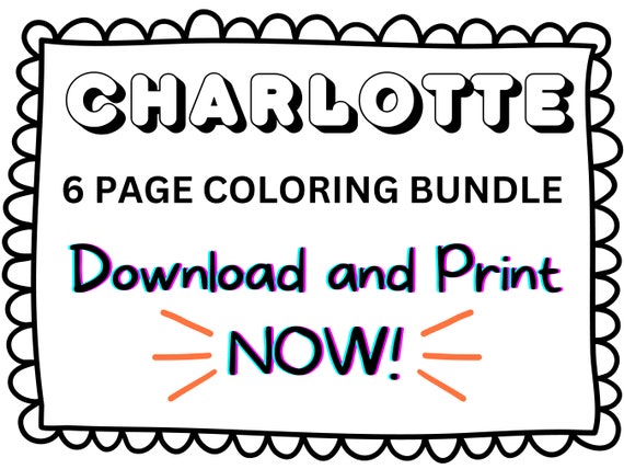 Free Printable Charlotte Web Coloring Pages