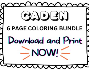 Zane Coloring Page Printable Name Coloring Page, Custom Coloring ...