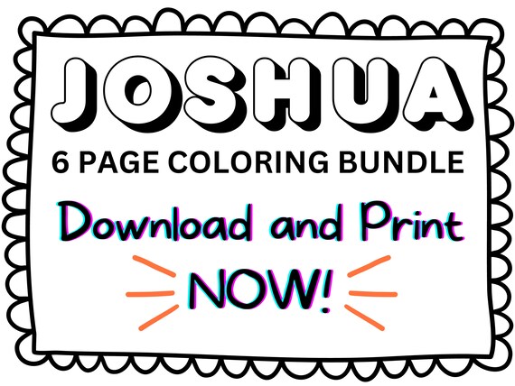 Doodle Art Names Joshua