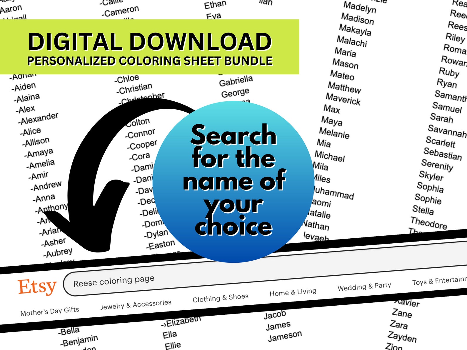 Emma Coloring Page Printable Name Coloring Page, Custom Coloring ...