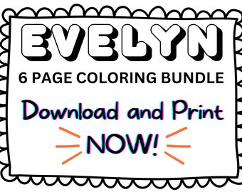 Ezekiel Coloring Page Printable Name Coloring Page, Custom Coloring ...