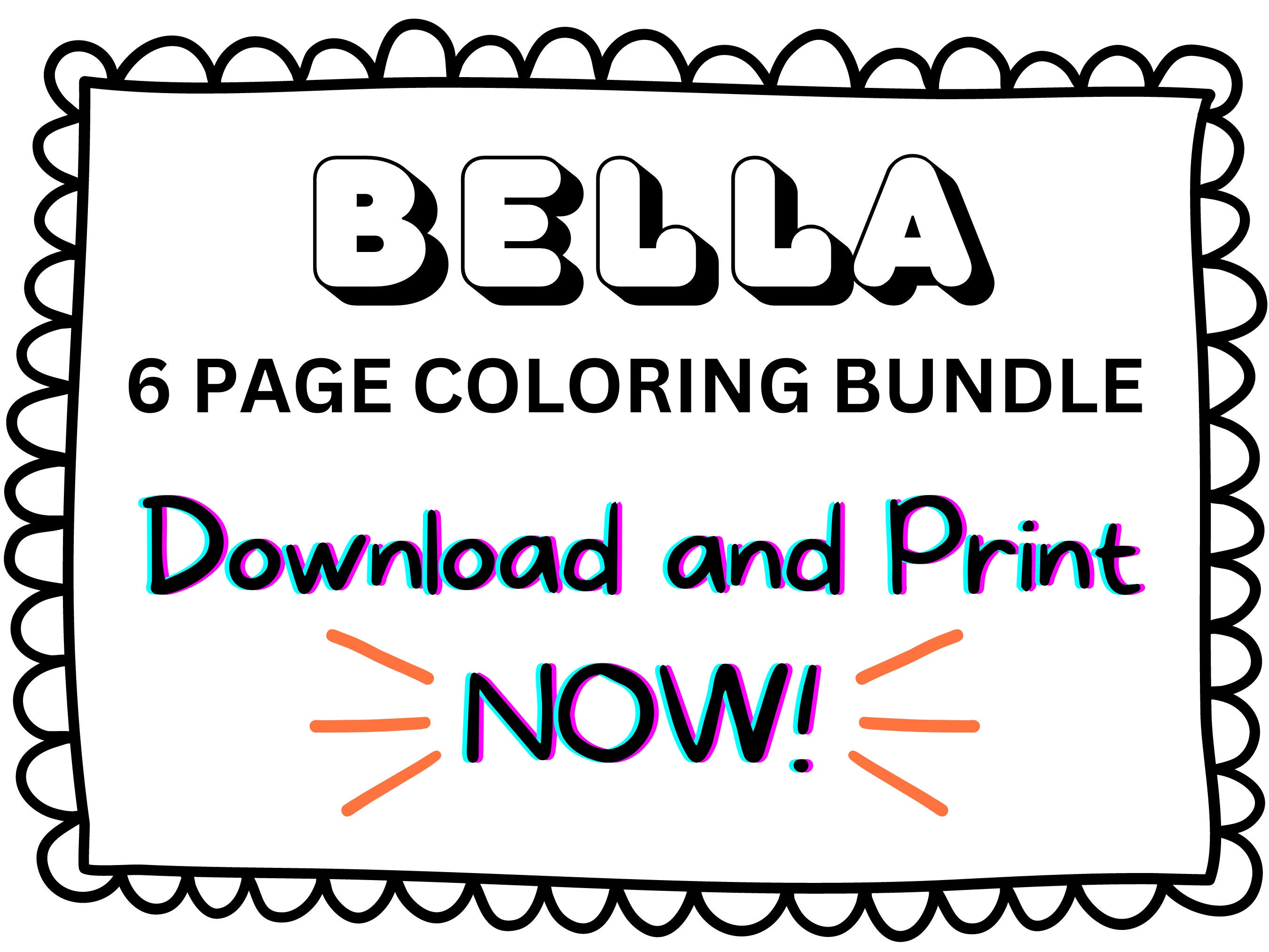 Graffiti Coloring Pages Names Bella