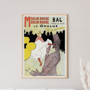 Moulin Rouge Poster Printable, Vintage Print Digital Download, French ...