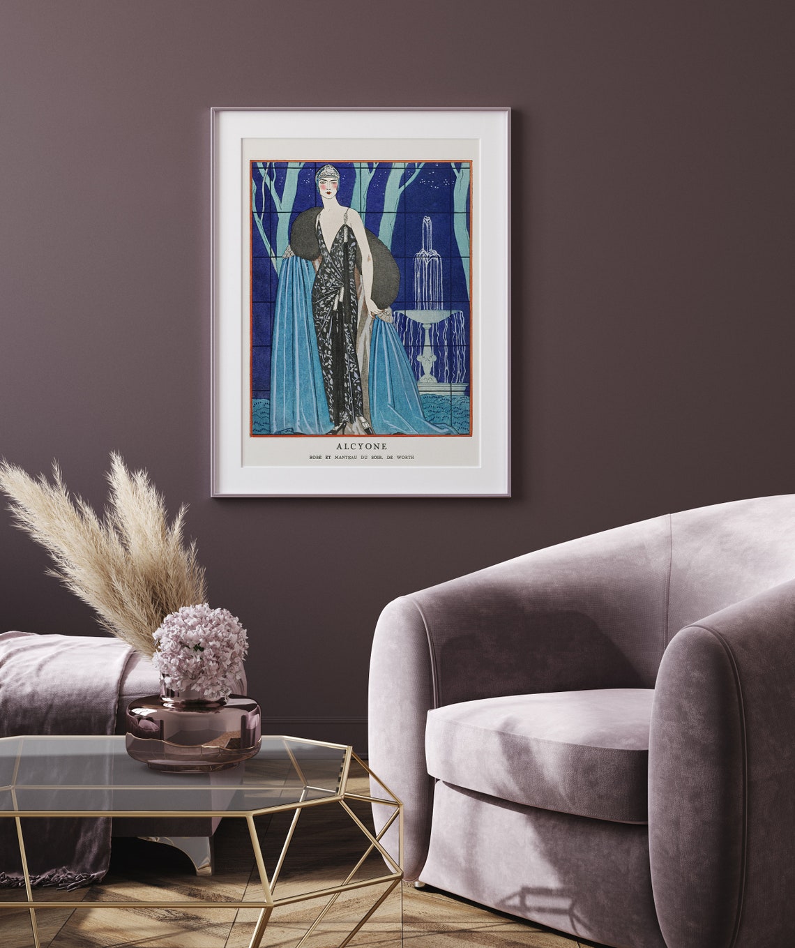 Vintage French Fashion Print, Art Deco Printable, Girly Wall Art ...