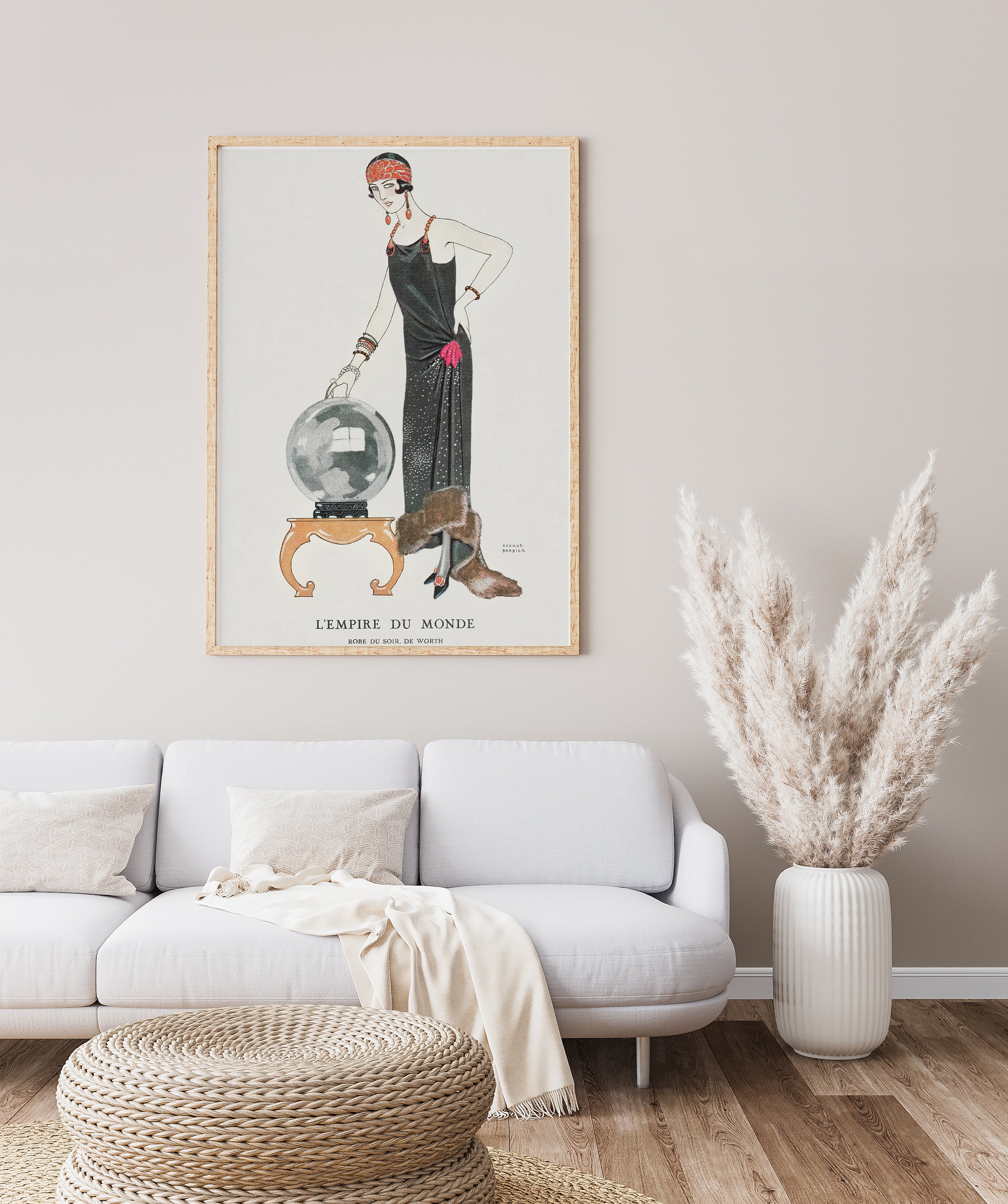 Vintage Flapper Print Art Deco Printable Girly Wall Art - Etsy