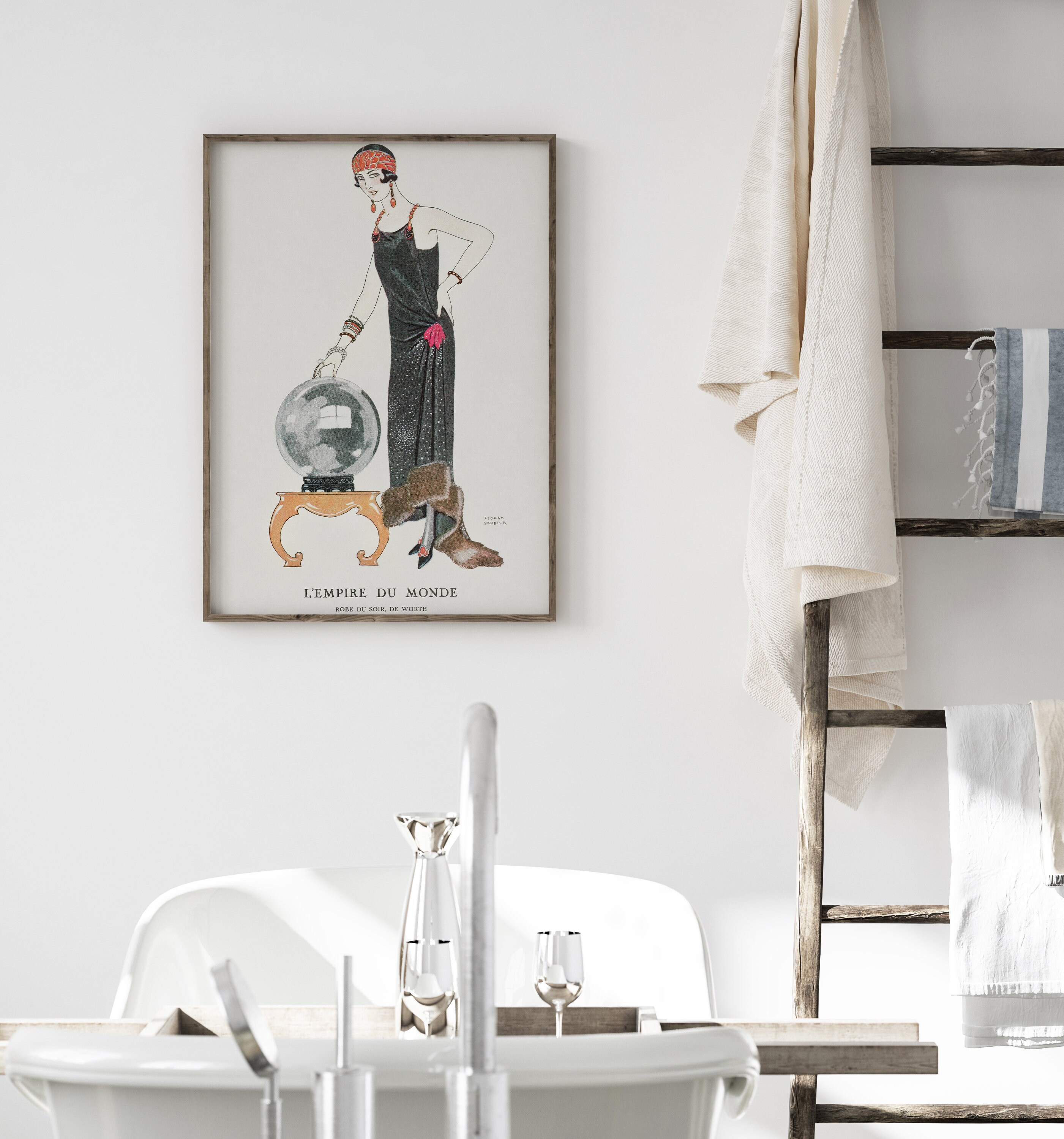 Vintage Flapper Print Art Deco Printable Girly Wall Art - Etsy