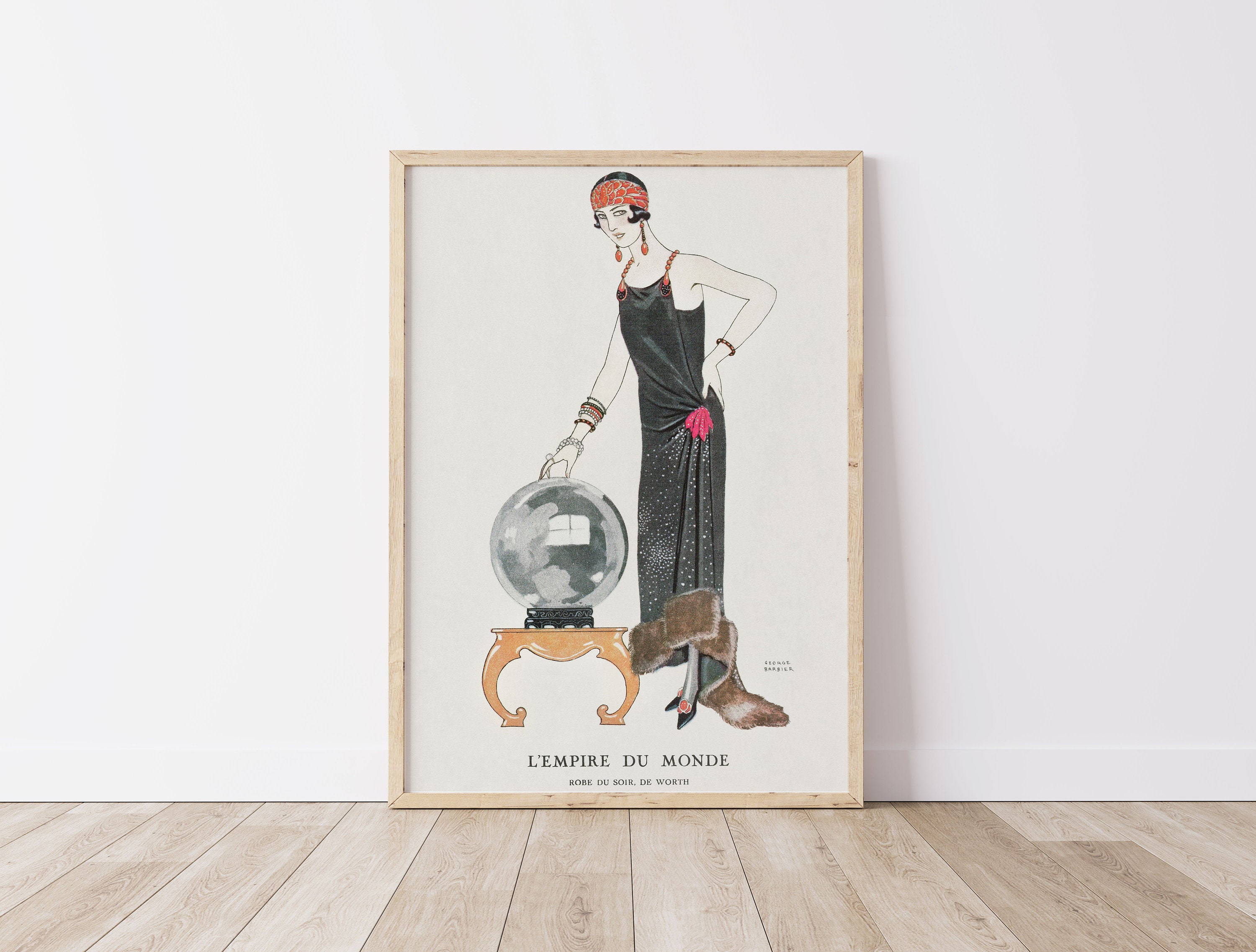 Vintage Flapper Print, Art Deco Printable, Girly Wall Art, Fortune ...