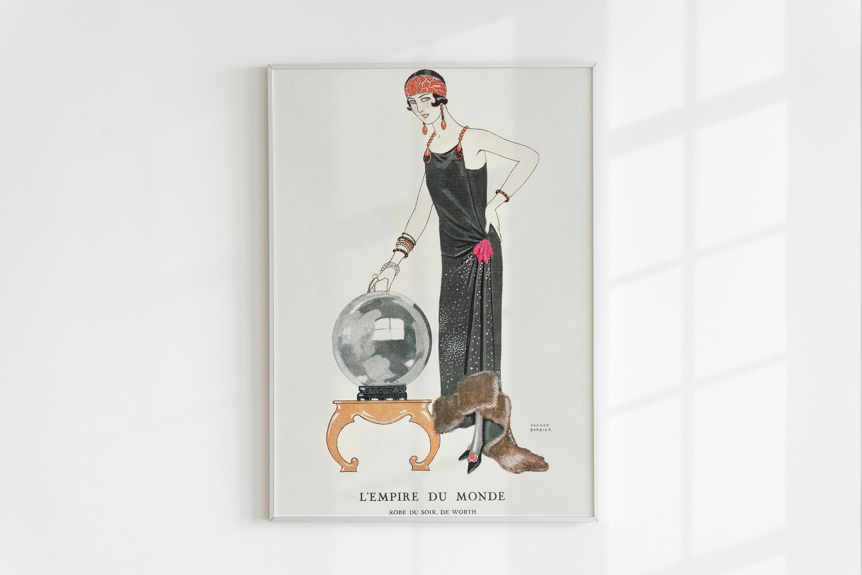 Vintage Flapper Print, Art Deco Printable, Girly Wall Art, Fortune ...