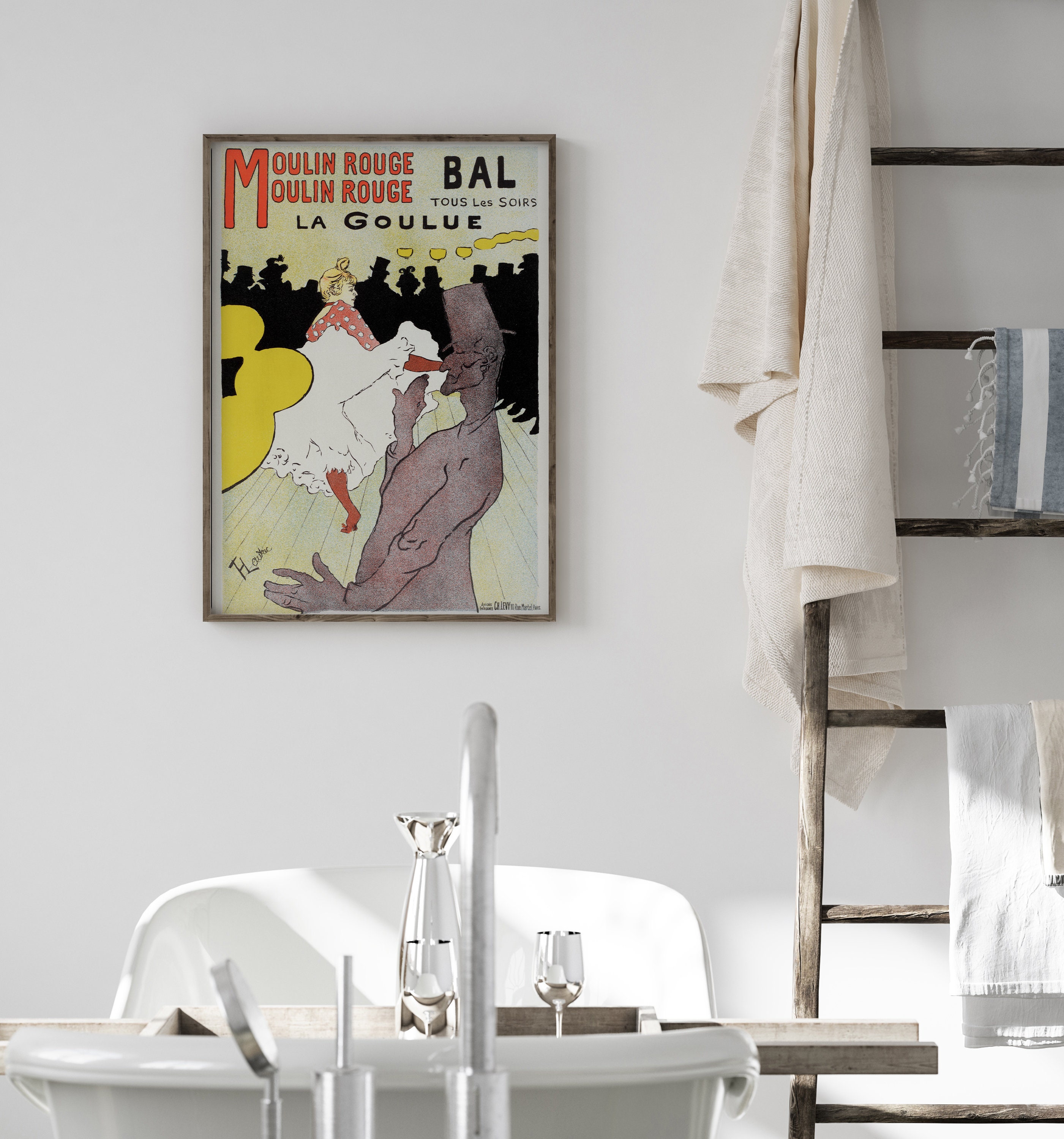 Moulin Rouge Poster Printable, Vintage Print Digital Download, French ...