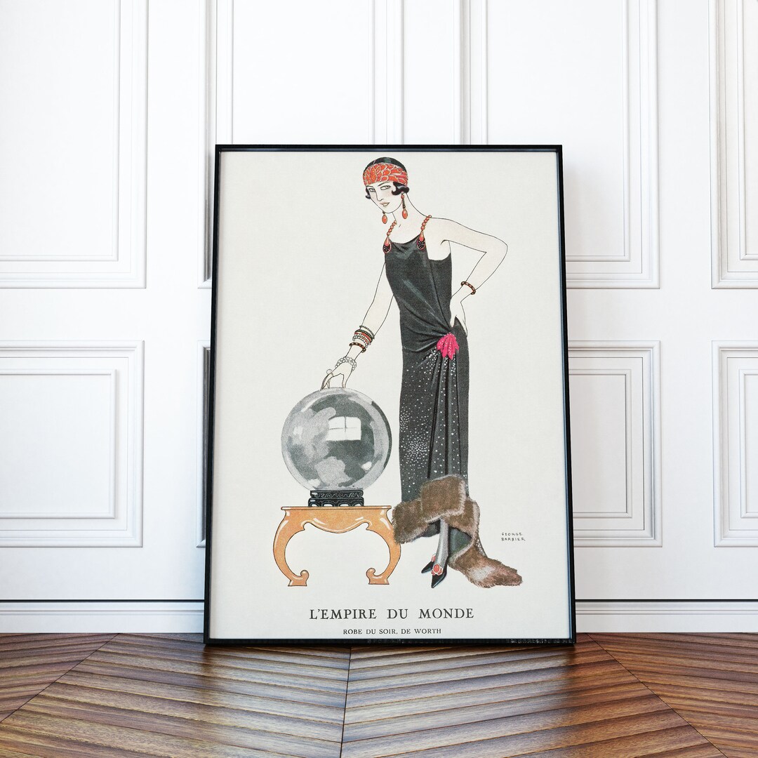 Vintage Flapper Print, Art Deco Printable, Girly Wall Art, Fortune ...