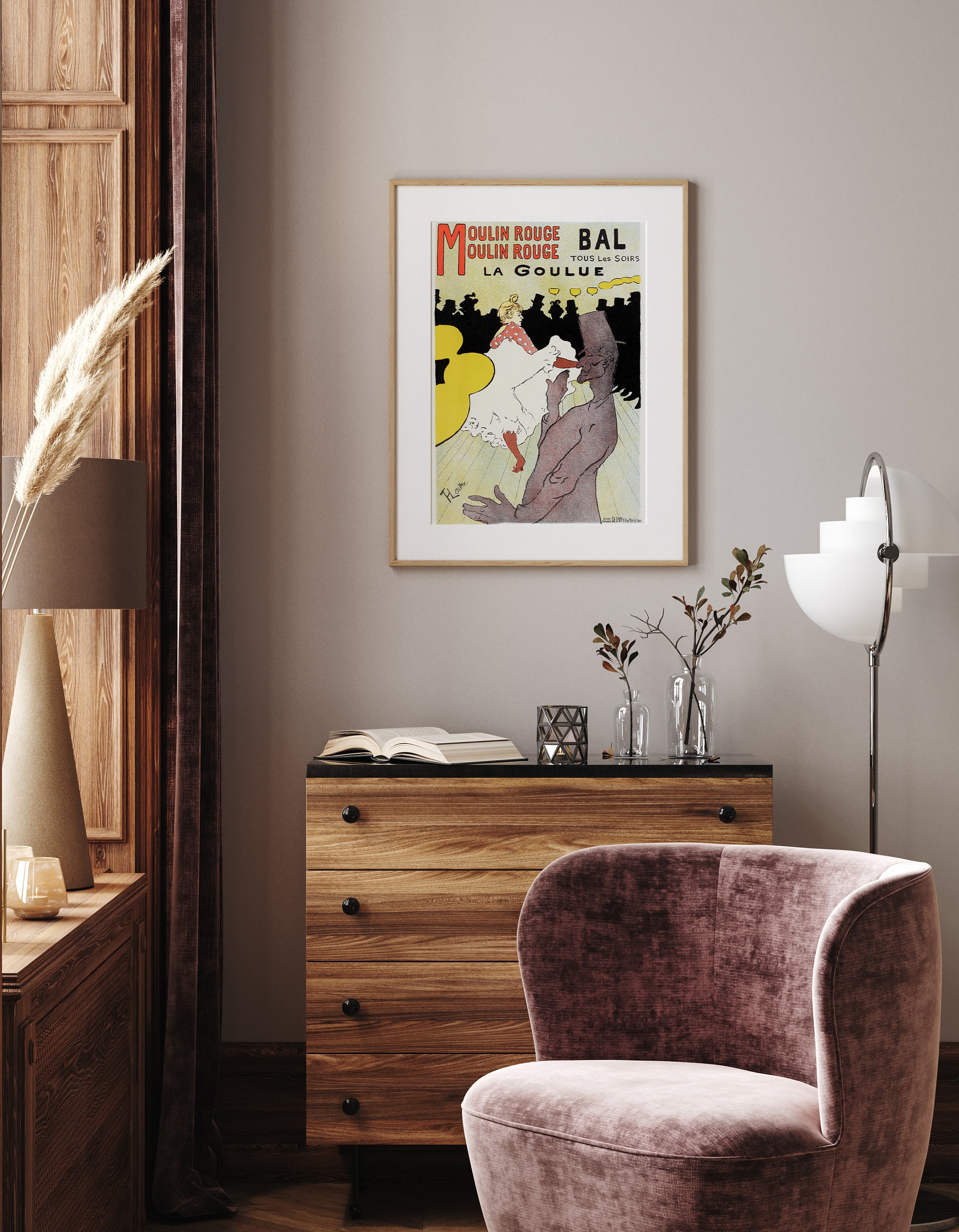 Moulin Rouge Poster Printable, Vintage Print Digital Download, French ...