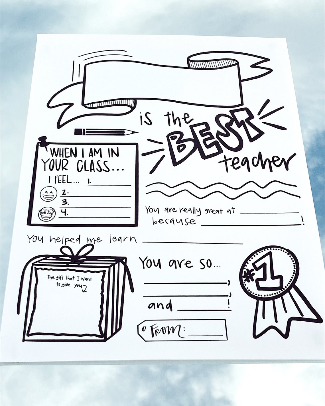 Teacher Appreciation Week Printable, Teacher Survey, Teacher Printable ...