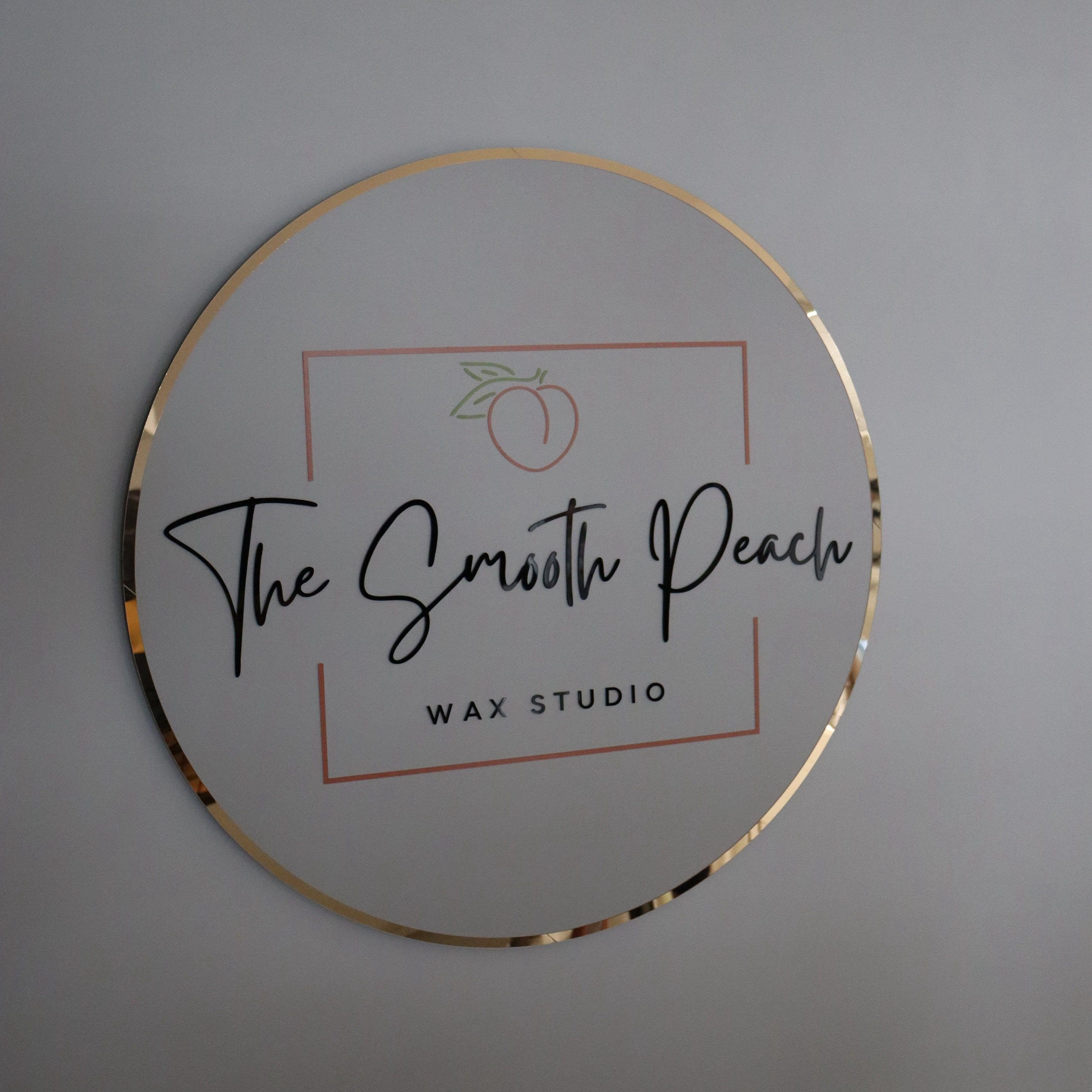 Custom Neon Logo Sign, Personalized Acrylic Sign, Round Acrylic Sign ...