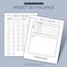 Project 50 Challenge Tracker - Instant Download, Weight Loss, Project ...