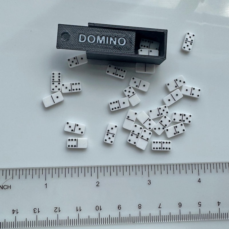 Miniature Set of Dominoes - Etsy