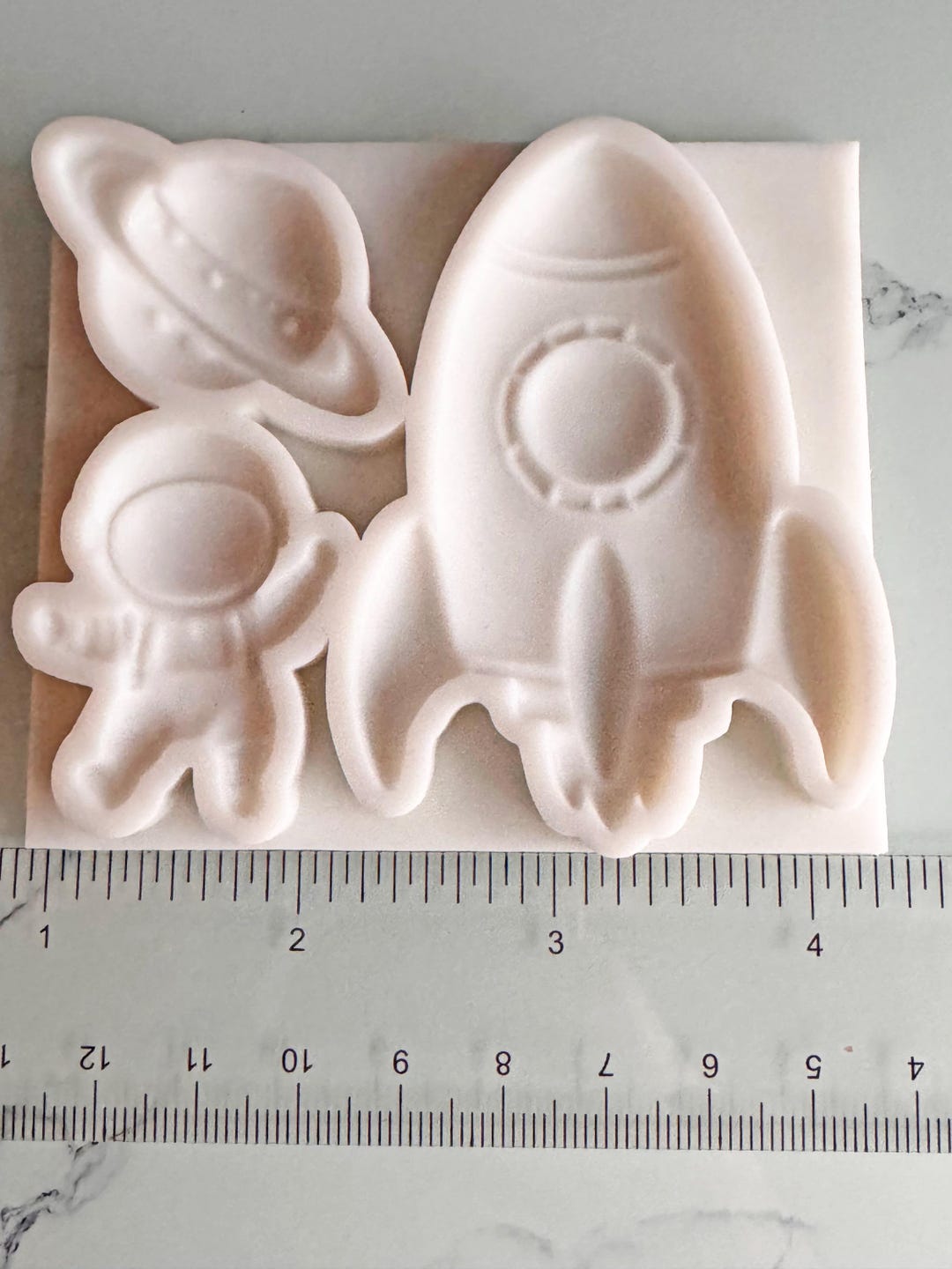 Space Themed Food Safe Silicone Mold - Astronaut, Rocket, Planet Mold ...