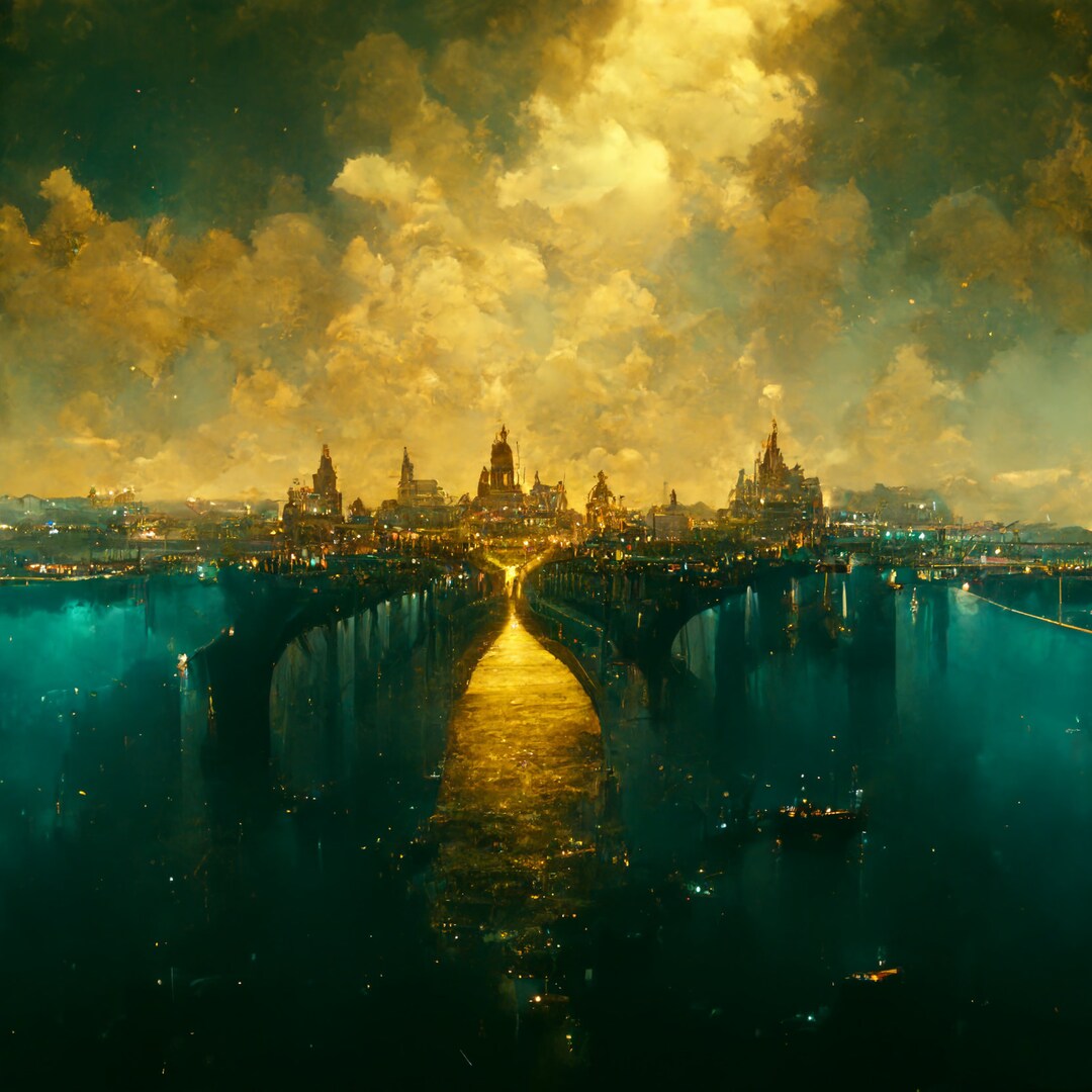 Atlantean Gold - Matte Print - Etsy