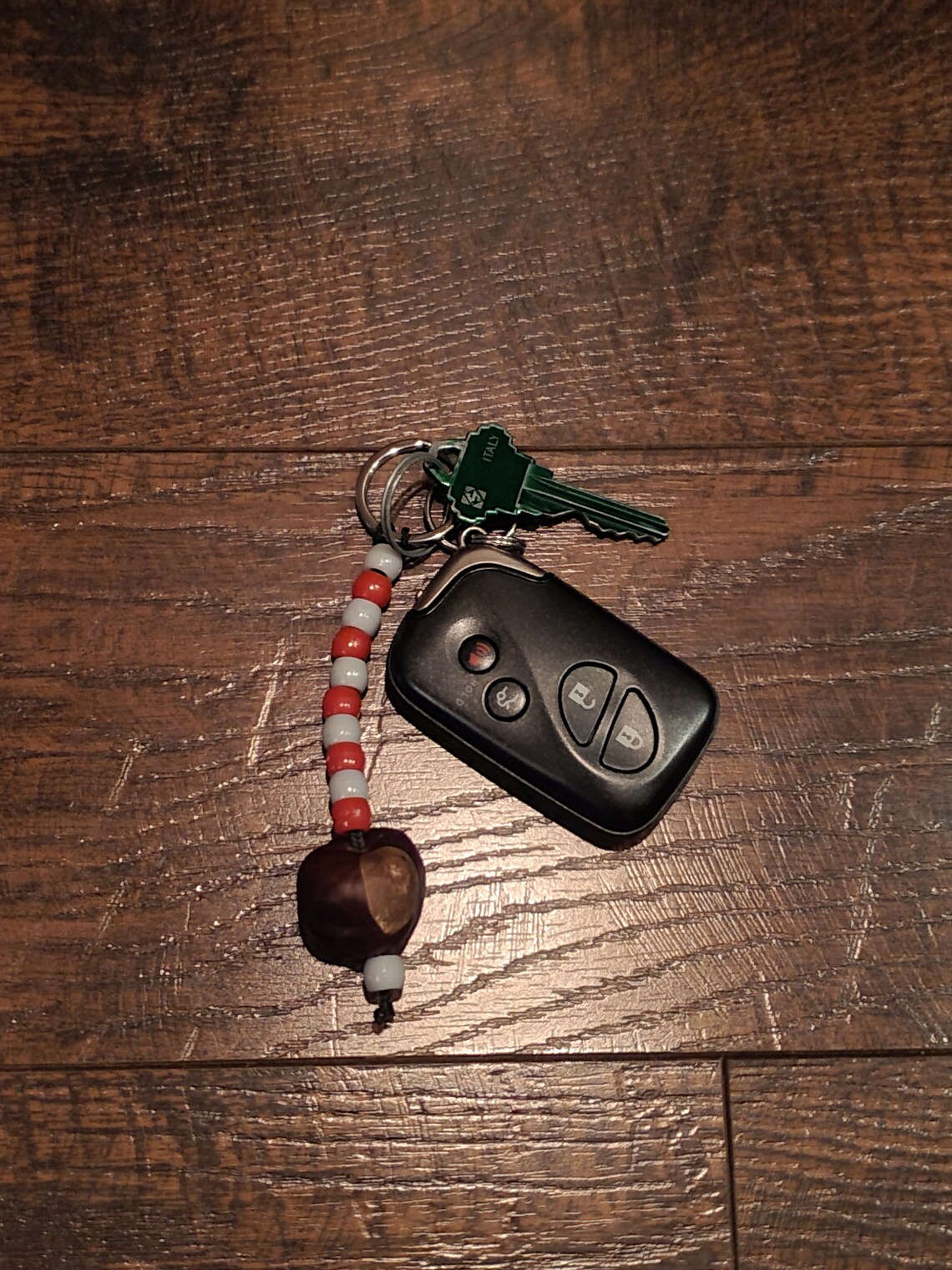 Ohio State Buckeye Keychains. Handmade Real Buckeyes & Pony Beads lot ...