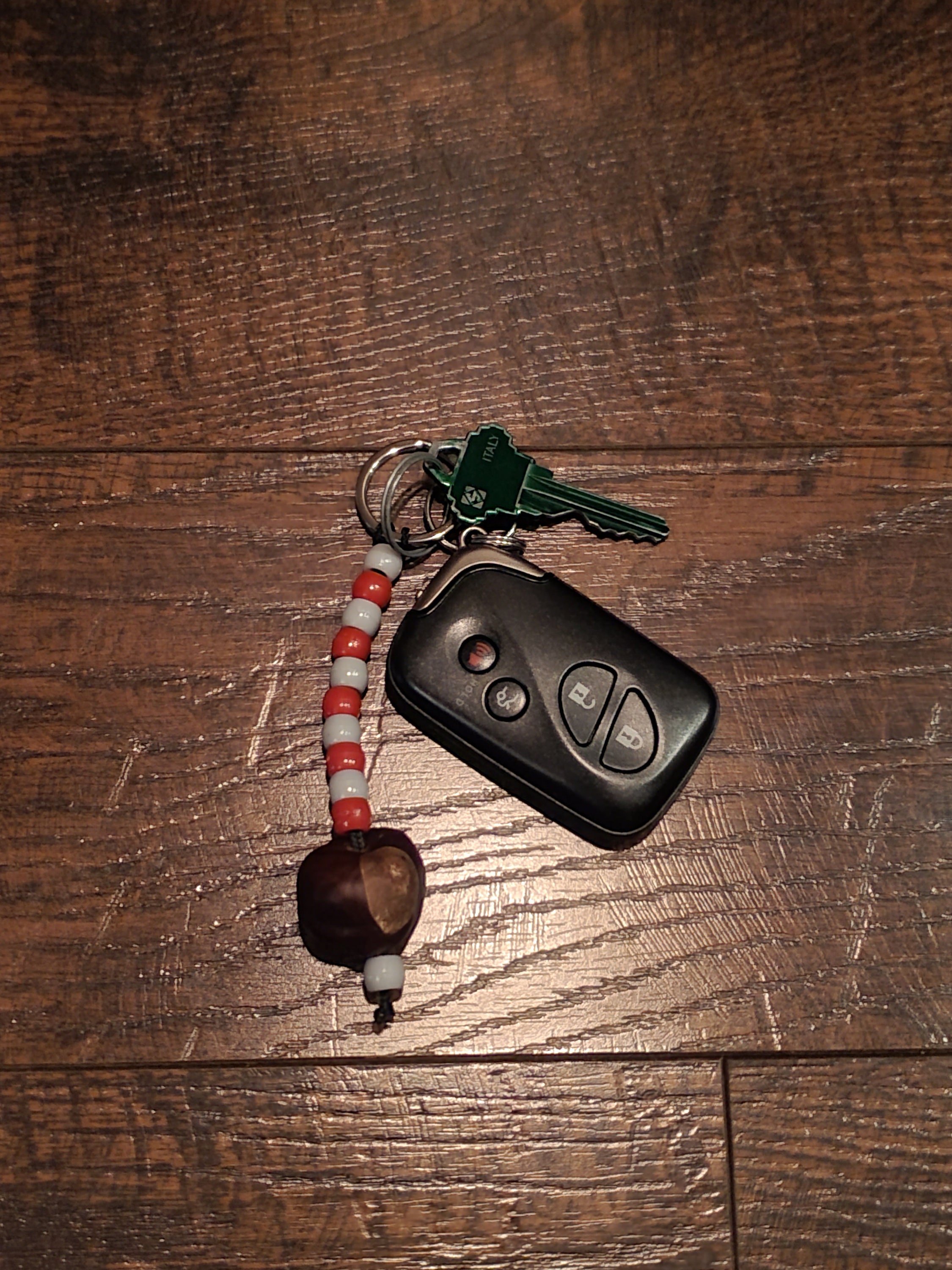 Ohio State Buckeye Keychains. Handmade! Real Buckeyes & Pony Beads ...
