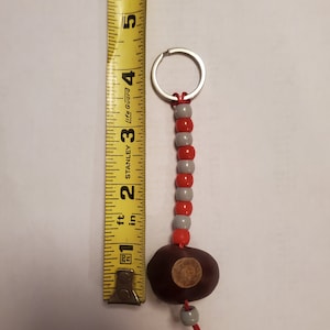 Ohio State Buckeye Keychains. Handmade! Real Buckeyes & Pony Beads ...