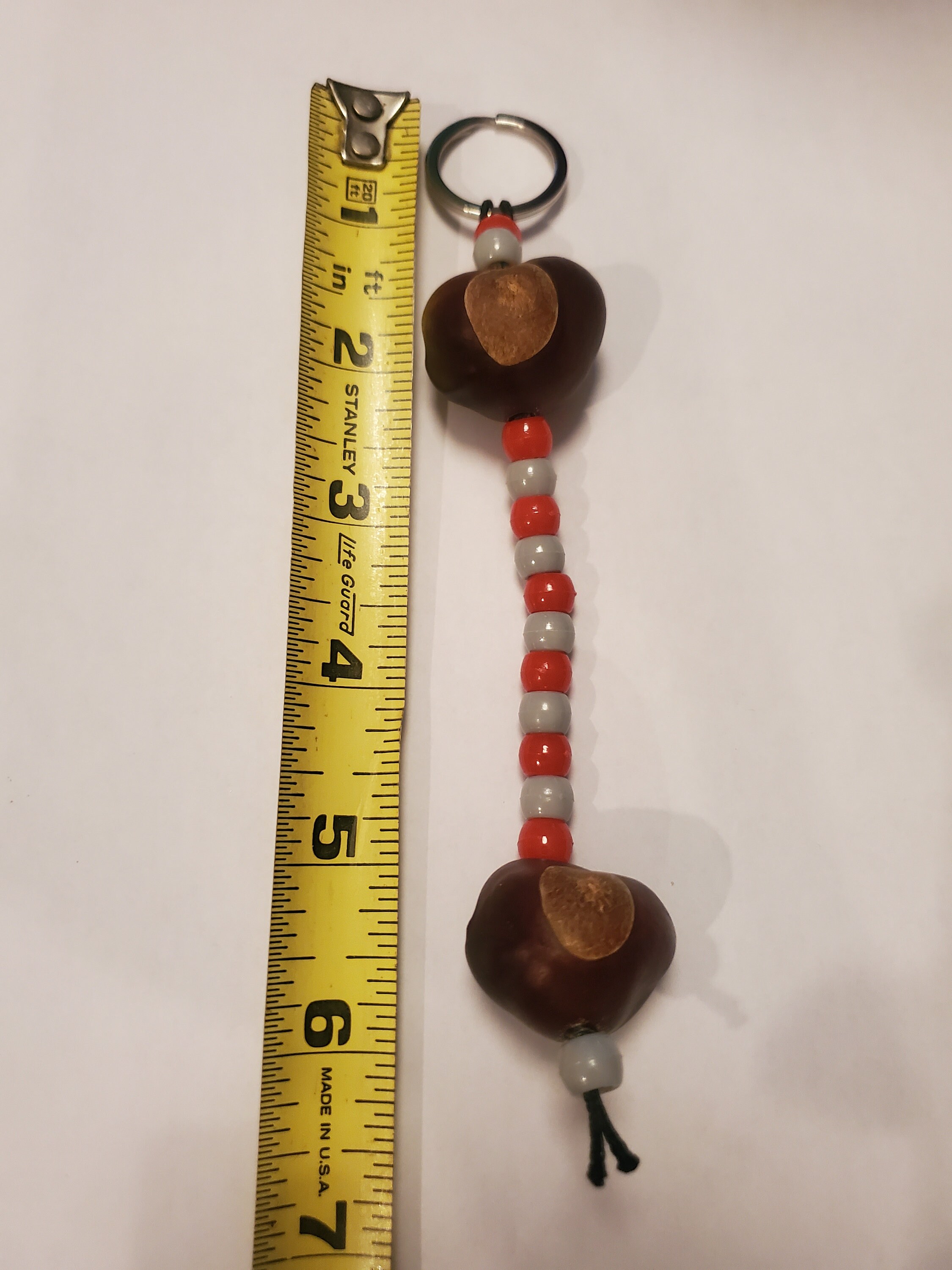 Ohio State Buckeye Keychains. Handmade! Real Buckeyes & Pony Beads ...