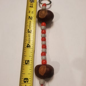 Ohio State Buckeye Keychains. Handmade! Real Buckeyes & Pony Beads ...