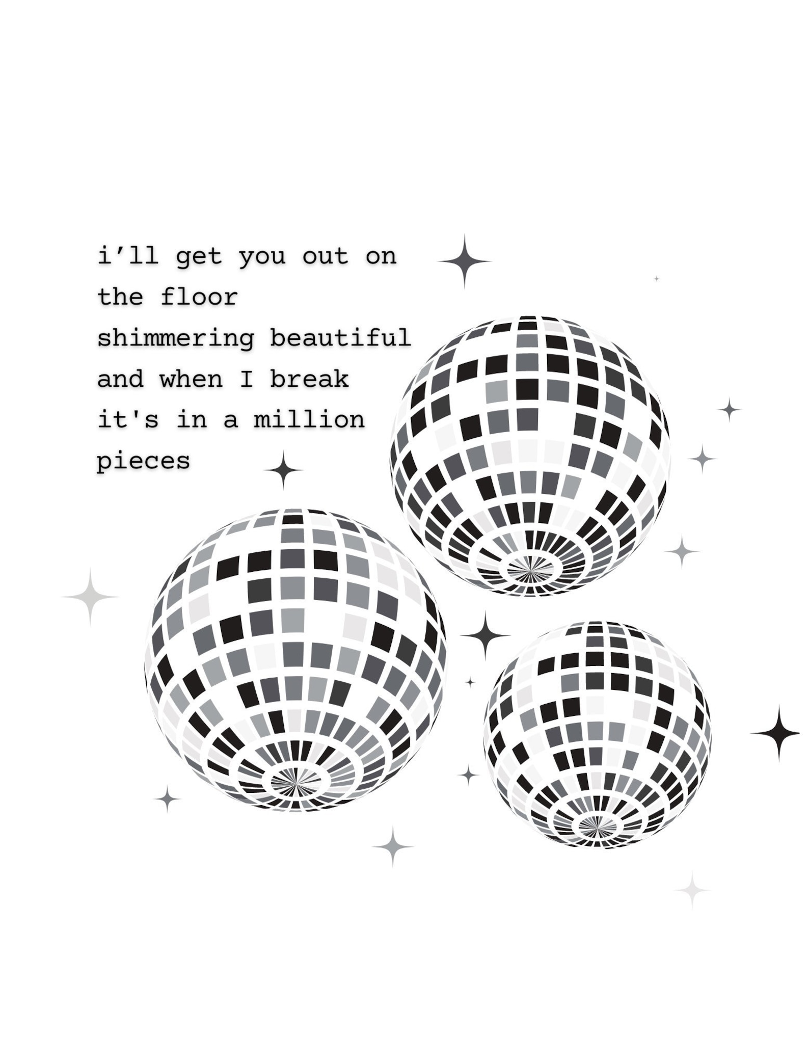 Taylor Swift's Mirrorball Lyrics and Graphic Flowy Cropped Tee - Etsy