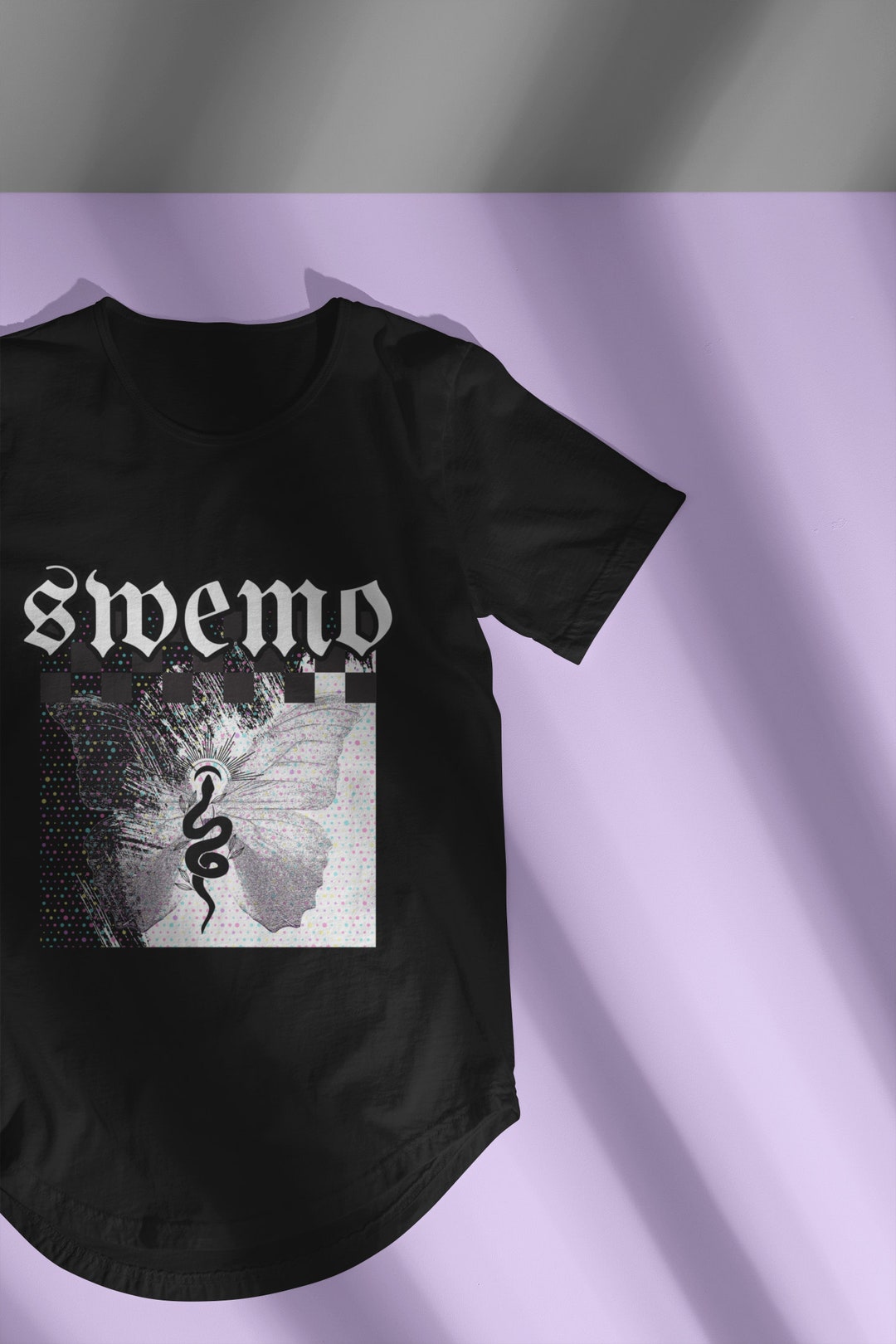 Swemo Design Jersey Curved Hem Tee - Etsy