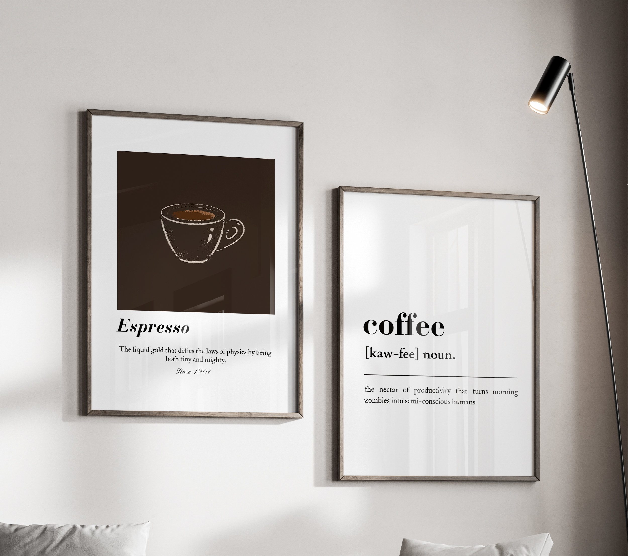 Coffee Bar Wall Art Print Set of 2, Coffee Prints, Kitchen Prints Wall ...
