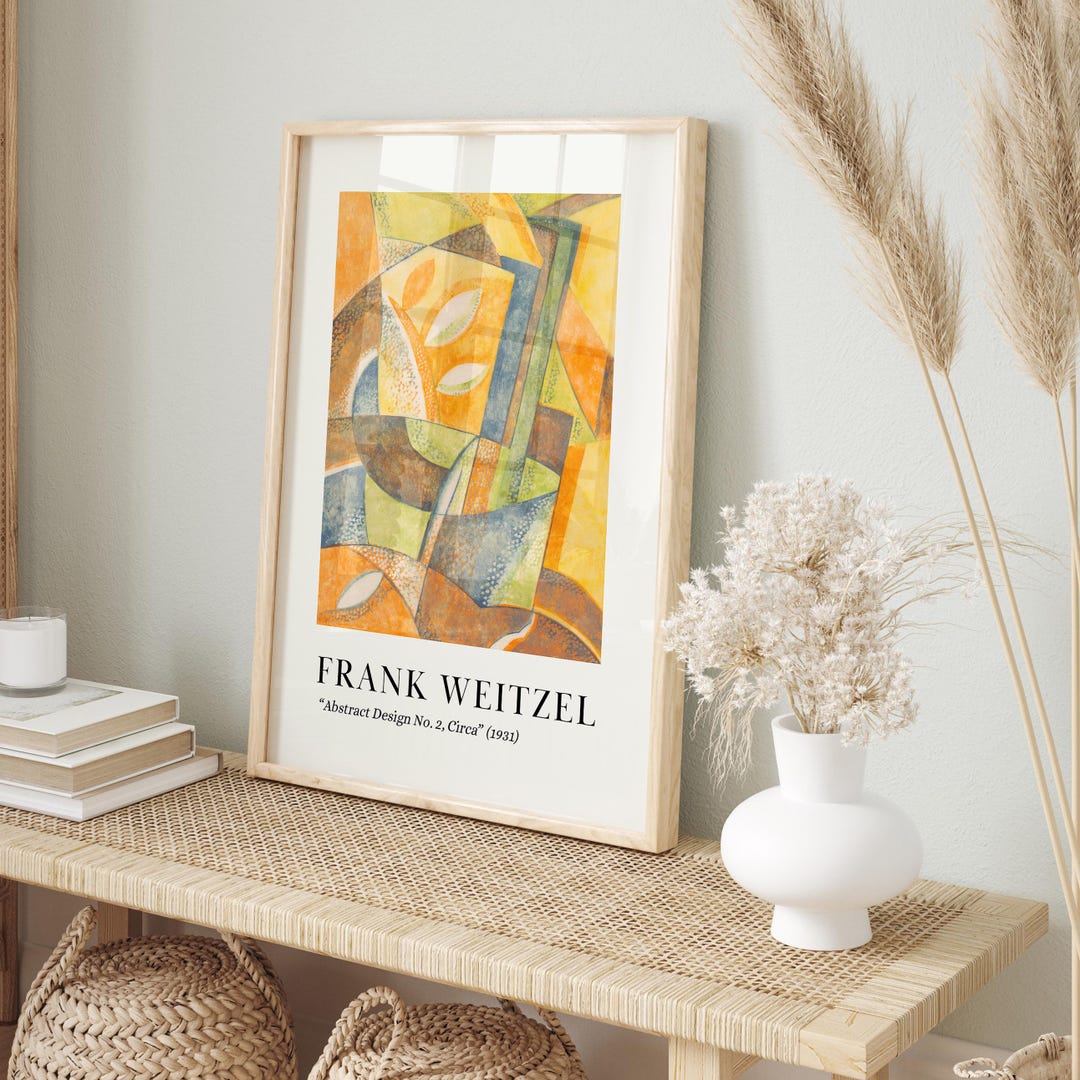Abstract Frank Weitzel Modern Wall Art Print, Exhibition Posters, Vintage Fine Art Prints ...