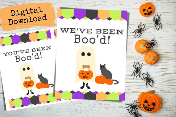 You've Been Bood Digital Download Halloween Printable - Etsy