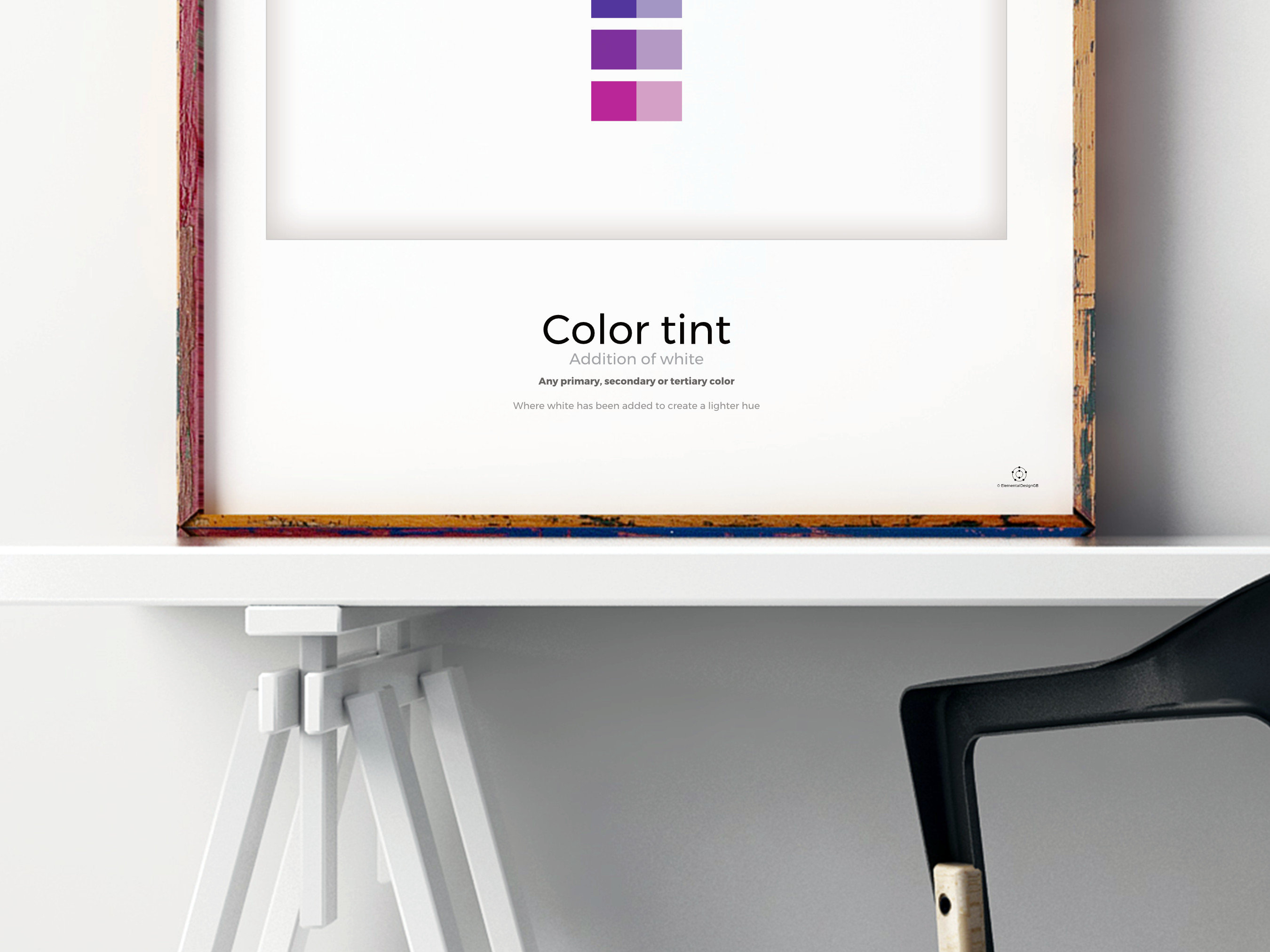 Color Theory TINT Reference Poster, Artist/designer Printable PDF ...
