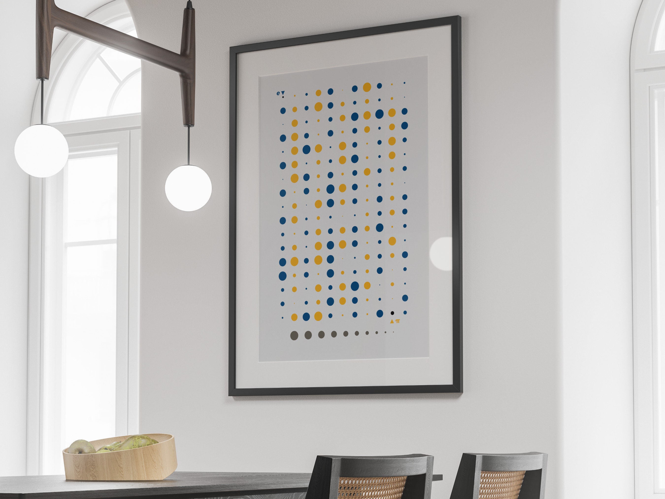 Irrational Number - Pi and Euler's Number Original Art Print, Leonhard ...